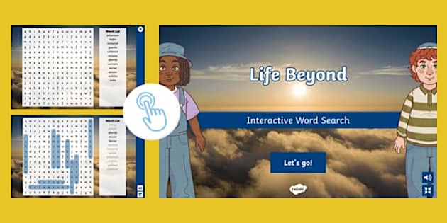 RE: UKS2: Life Beyond: Interactive Word Search - Twinkl