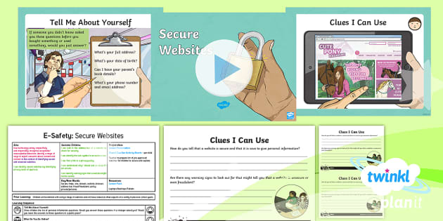 Computing: Online Safety: Secure Websites Y6 Lesson Pack 2