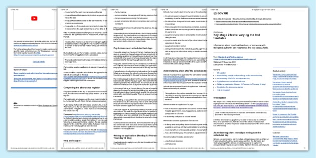 FREE! - Key Stage 2 Tests: Varying the Timetable 2022/23