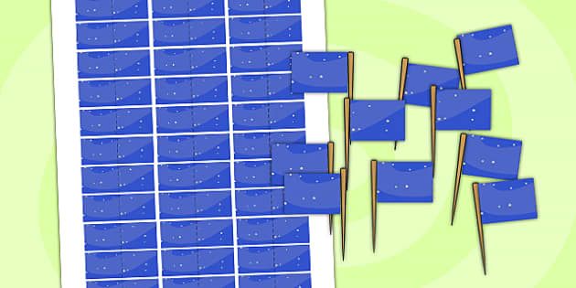 Space Themed Birthday Party Toothpick Flags (teacher made)