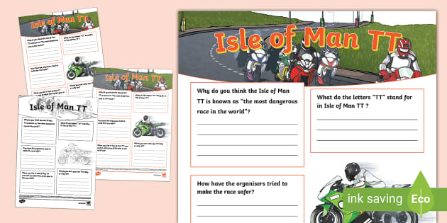 Isle of Man TT Fact File Template - Twinkl