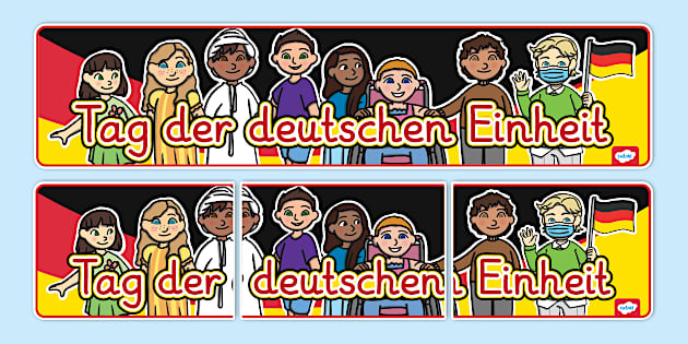 Tag der deutschen Einheit - Banner (teacher made) - Twinkl