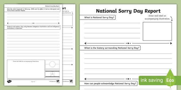 Sorry Day Report | Year 3-6 | Australian Learning Resource