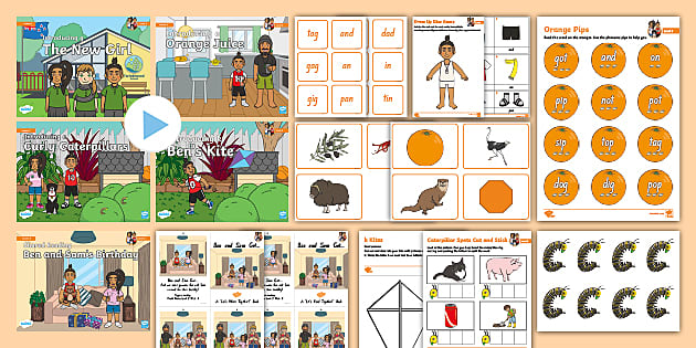 NZ Phonics Level 2: Week 3: Weekly Lesson Pack - Twinkl