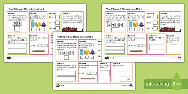 Year 2 Spring 1 Australian Maths Activity Mats - Twinkl Year 2 Spring 1 Australian Maths Activity Mats - Twinkl