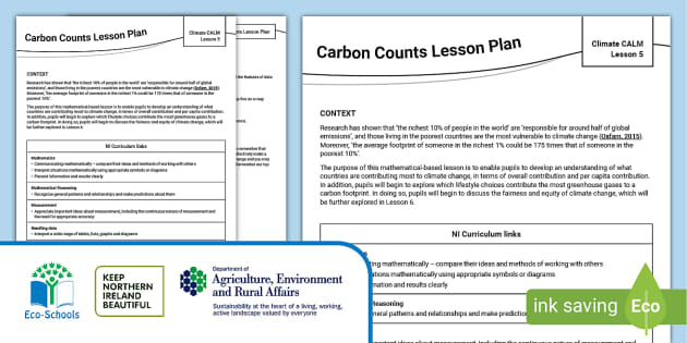 FREE! - Climate CALM Lesson 5, Carbon Counts Lesson Plan FREE! - Climate CALM Lesson 5, Carbon Counts Lesson Plan