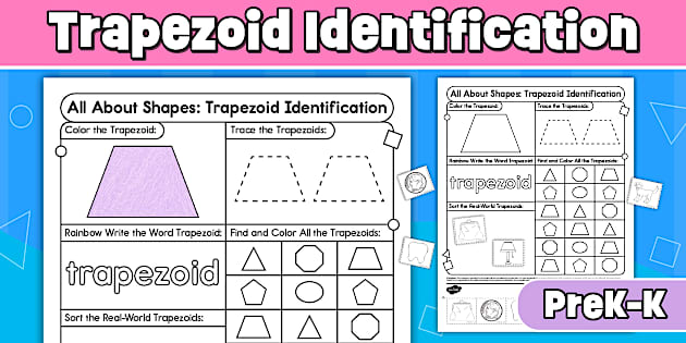 All About Shapes: Trapezoid Identification Worksheet