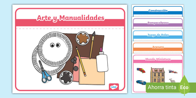Letreros: Áreas del salón para educación inicial- Guía de trabajo Letreros: Áreas del salón para educación inicial- Guía de trabajo