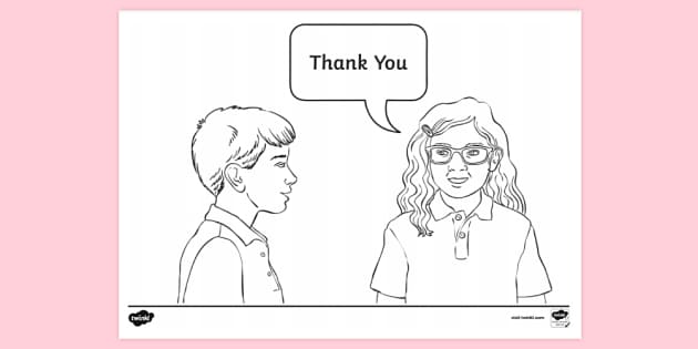 Thank You Colouring | Colouring Sheets (teacher made)