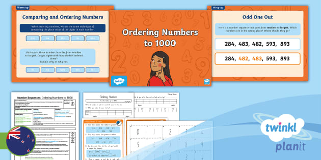 Level 2 Number Sequences: Order Numbers up to 1000 Lesson 1