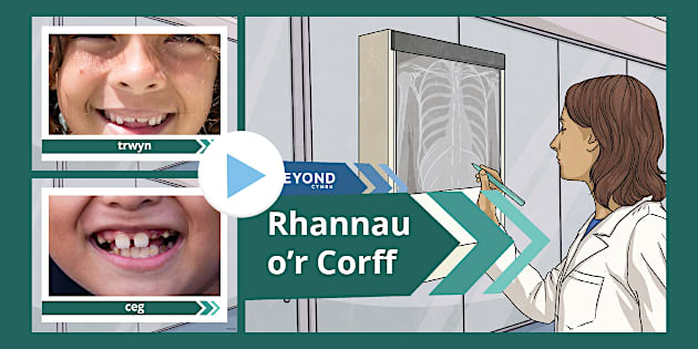 Dysgu Cymraeg: Pŵerbwynt Rhannau o'r Corff