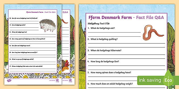 FREE! - Fferm Denmark Farm Fact File Sheets - Primary Resources