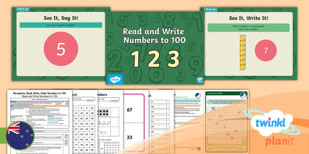 Phase 1 Number: Recognise, Read, Write Numbers to 100