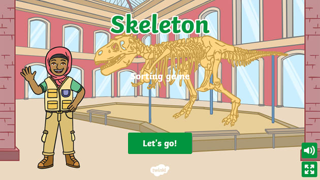 Skeleton Sorting Game