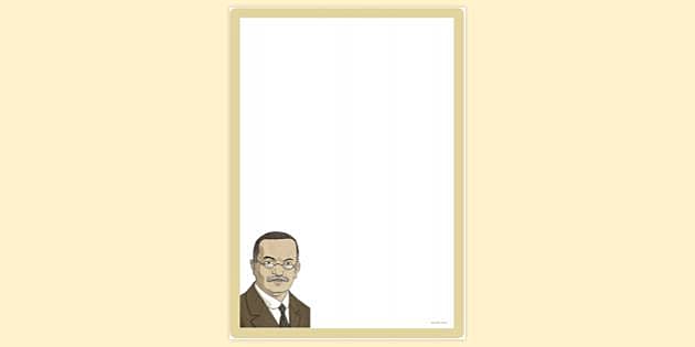 Simple Blank Arthur James Wilson Page Border | Twinkl