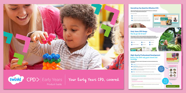 Early Years CPD product guide. (teacher made) - Twinkl