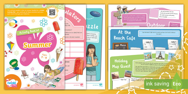 Summer Activity Booklet (Ages 7 - 9) (teacher made) - Twinkl