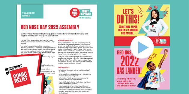 FREE! - Comic Relief: Red Nose Day Assembly PowerPoint