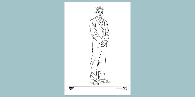 Mr Lyons Colouring | Colouring Sheet (teacher made) - Twinkl
