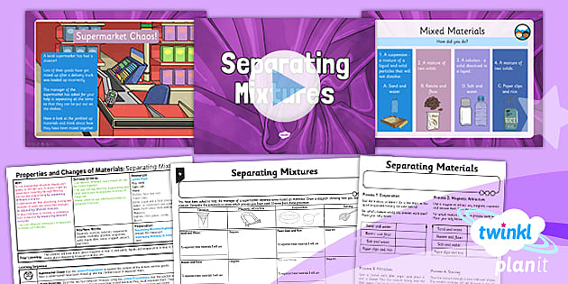 Science: Properties and Changes of Materials: Separating Mixtures Year 5
