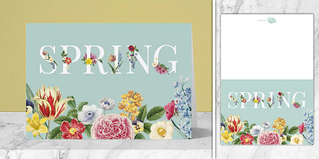 Spring Greetings Card | Twinkl Party (teacher made) - Twinkl