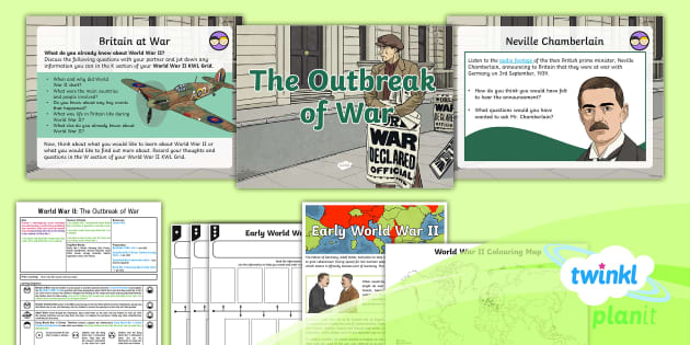 The Outbreak of World War 2 - Lesson Plan 1 (teacher made)