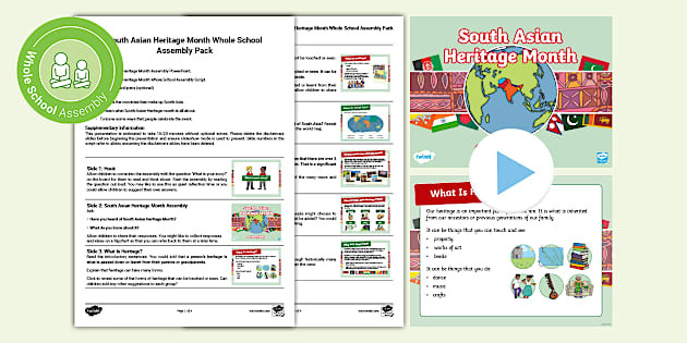 South Asian Heritage Month Whole School Assembly - Twinkl