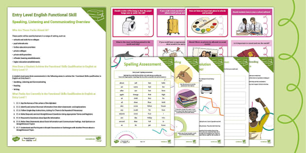 English Functional Skills Entry Level 1 Complete Pack