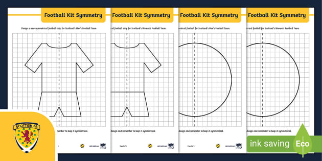 FREE! - Design a Symmetrical Football Kit Activity Sheet