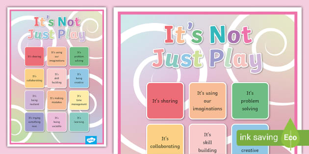 It's Not Just Play Poster (teacher made) - Twinkl