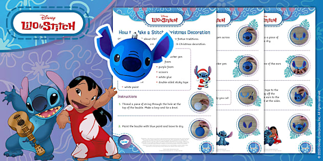 Lilo & Stitch: Christmas Decoration Craft Activity