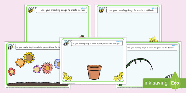 Flower Playdough Mats for EYLF. Educational and fun │Twinkl