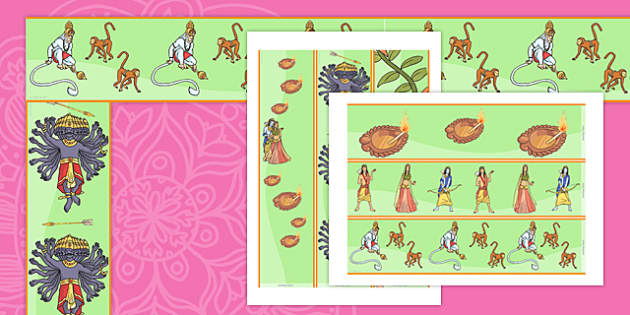 The Story of Rama and Sita Display Border (teacher made)