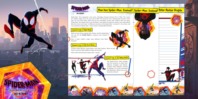 FREE! - Spider-Man™: How has Spider-Man™ Evolved Research Project