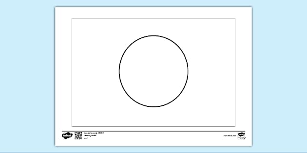 Japan Flag Colouring (teacher made) - Twinkl