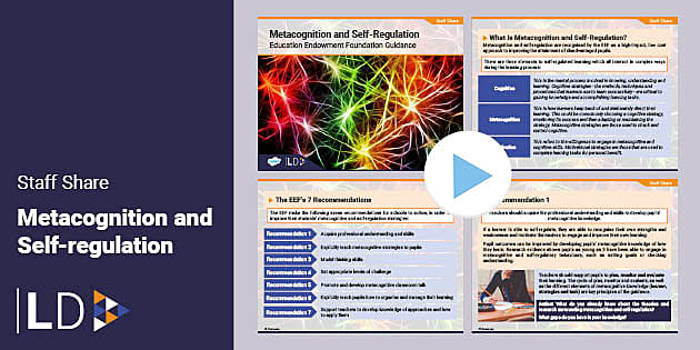 Teaching thinking: Promoting Metacognition and Self-Regulation in the