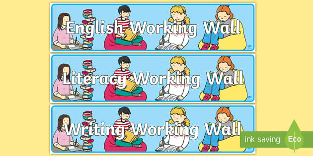 KS1 English Working Wall Display Banner (teacher made)