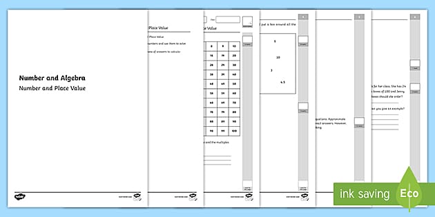 Year 5 Number and Place Value Assessment Sheet - Twinkl