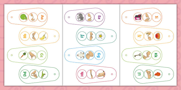 New Zealand Sign Language Alphabet Fan (teacher made)