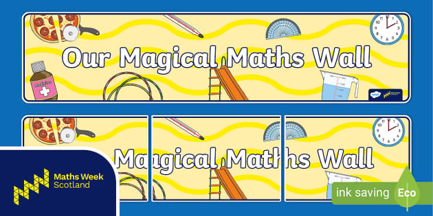 FREE! - Maths Week Scotland Banner | Displays | Twinkl FREE! - Maths Week Scotland Banner | Displays | Twinkl