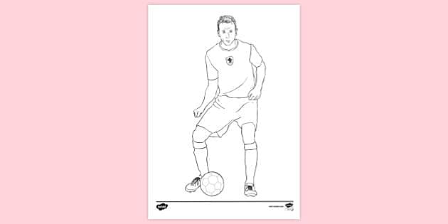 FREE! - Tomas Sivok Czech Republic Colouring | Colouring Sheets