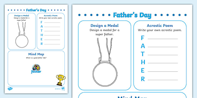 KS1 Father's Day Boredom Buster - Twinkl