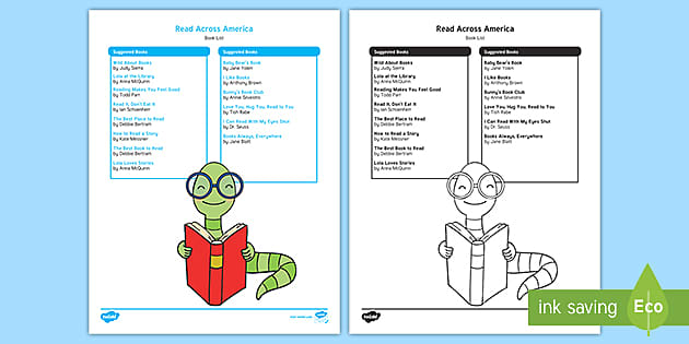 Read Across America Pre-K To Grade 2 Book List | Twinkl