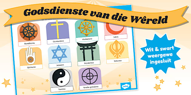 Intermediêrefase Lewensoriëntering - Godsdienste van die Wêreld - Woordmat