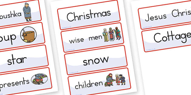 Babushka Word Cards (Hecho por educadores) - Twinkl