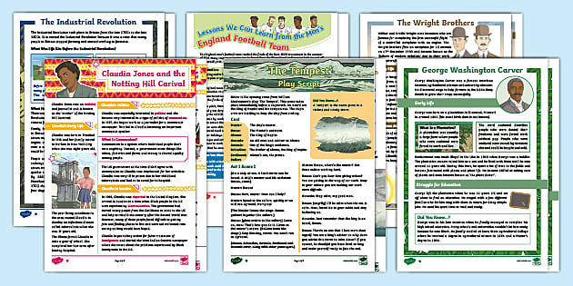 UKS2 August Differentiated Reading Comprehension Activity Pack