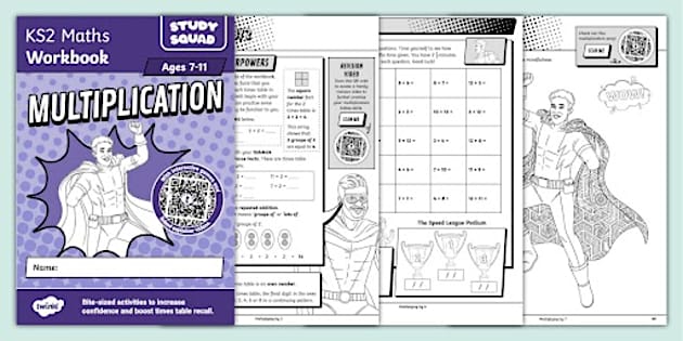 👉 Study Squad KS2 Multiplication Workbook - Twinkl
