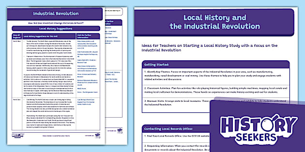 History Seekers: UKS2: The Industrial Revolution Unit: Local History ...