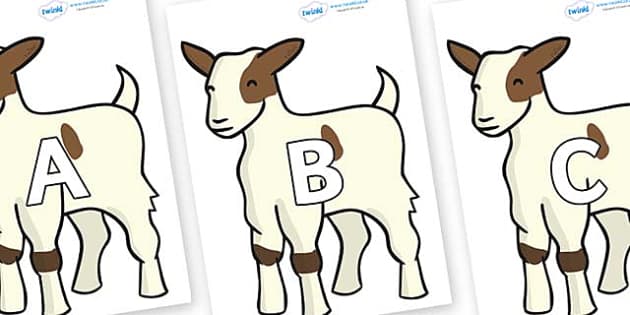 A-Z Alphabet on Baby Goats (teacher made) - Twinkl
