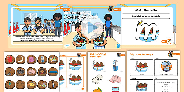 'm' Lesson Pack - Level 2 Week 2 Lesson 3 (teacher made)